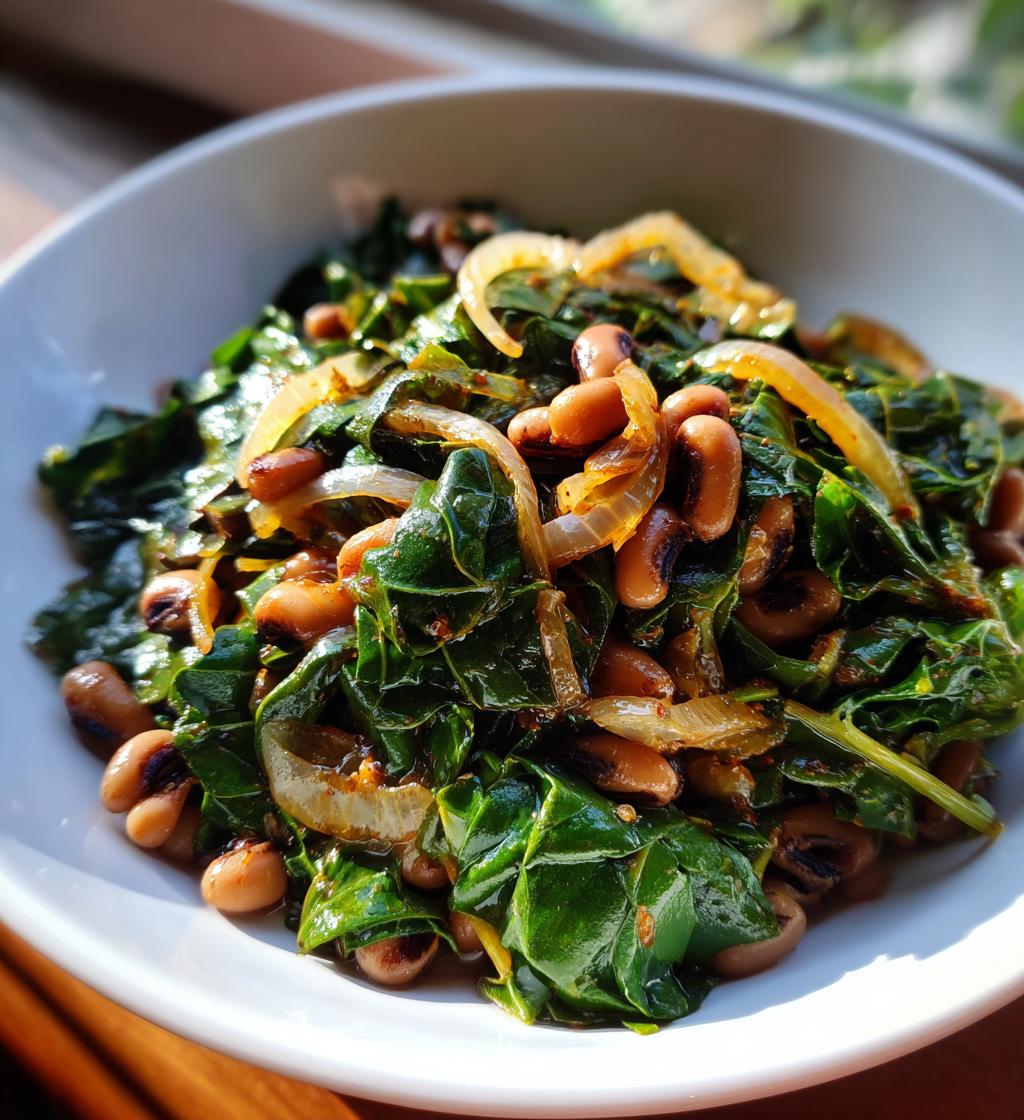 Black Eyed Peas and Collard Greens Recipe for Good Luck – Vihaad Przepisy